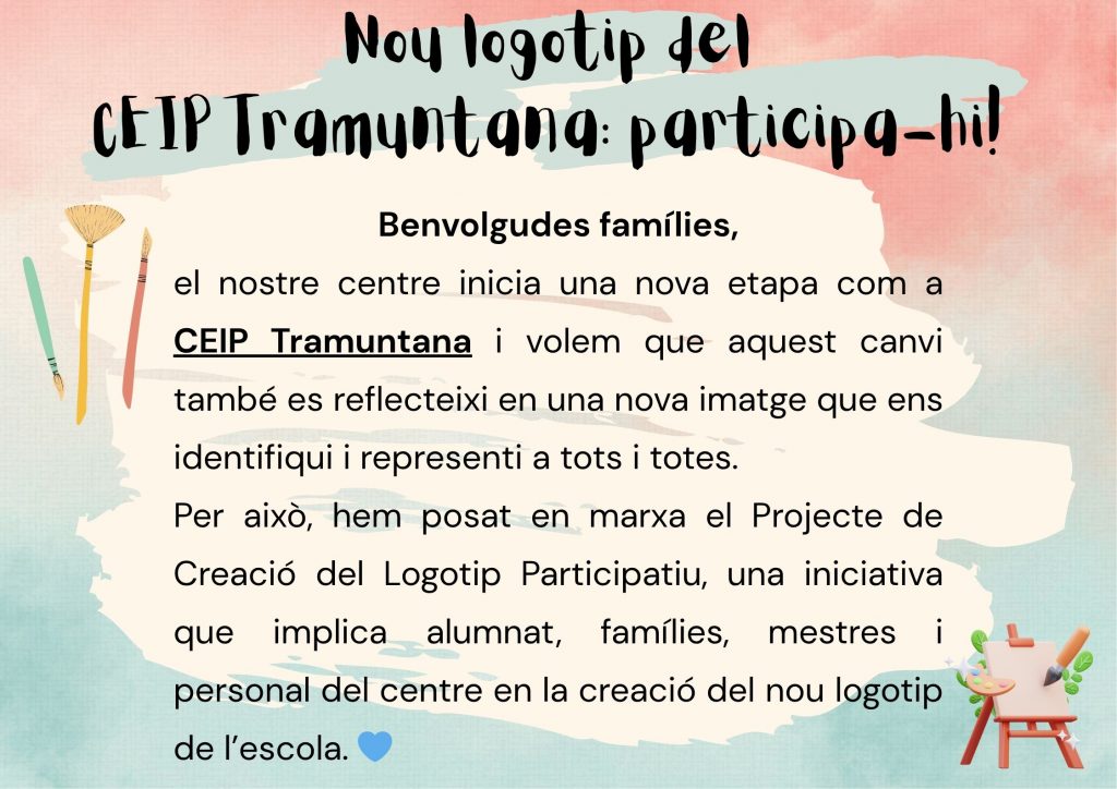 Nou logotip del CEIP TRAMUNTANA | CEIP Tramuntana Palma
